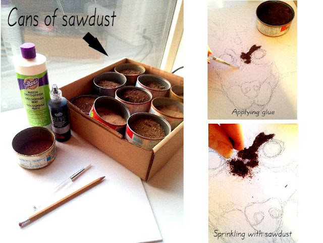 Sew DoggyStyle: Sawdust Art Project