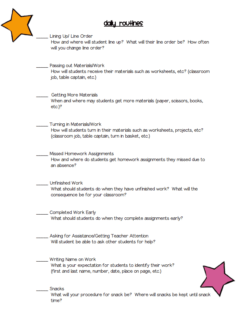 Buggy for Second Grade: Management Routines...Freebies