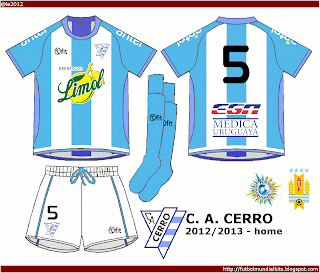 Fútbol Mundial Kits - Uruguay: C. A. Cerro - 2012/2013 (home y away)