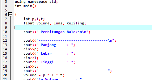 Triker : Kumpulan Contoh Program C++ Sederhana