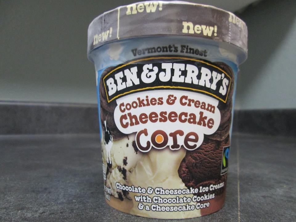 David's Ice Cream Reviews: Ben & Jerry's - Cookies & Cream Cheesecake Core