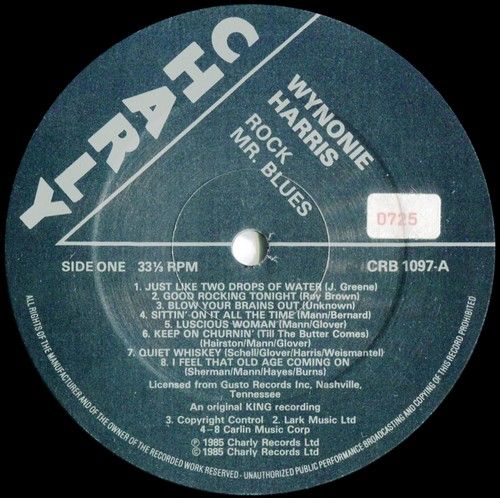 Be Bop Wino: Wynonie Harris - Rock Mr Blues