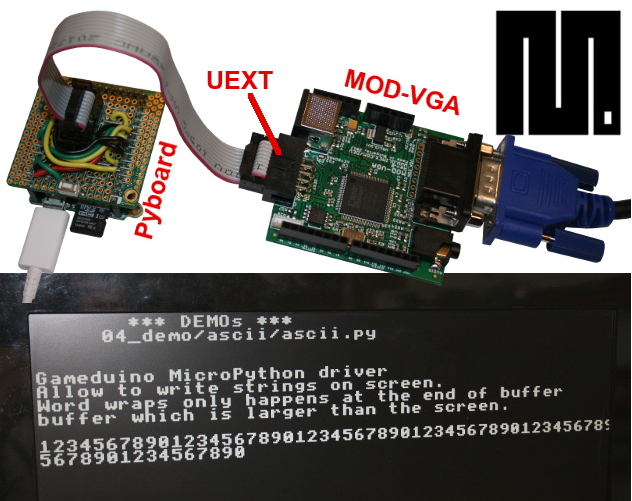 MicroPython Pyboard et sortie VGA... suite - MCHobby - Le Blog