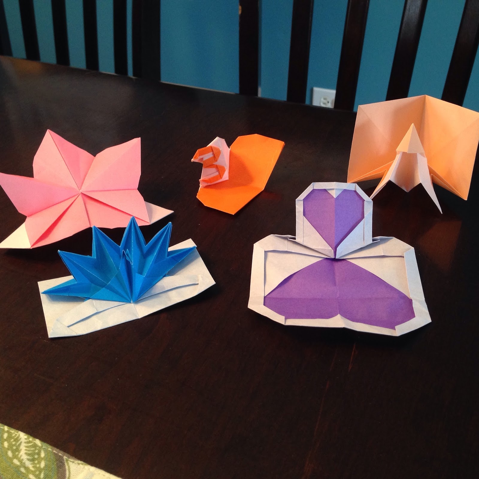 The Riley Bunch: School work, origami and more...