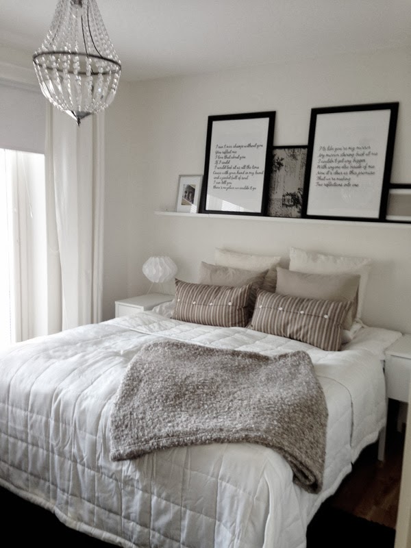 svart, vitt & rött: Kök och sovrum