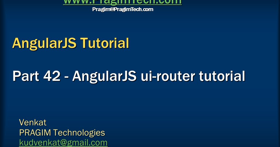 Sql Server Net And C Video Tutorial Angularjs Ui Router Tutorial 