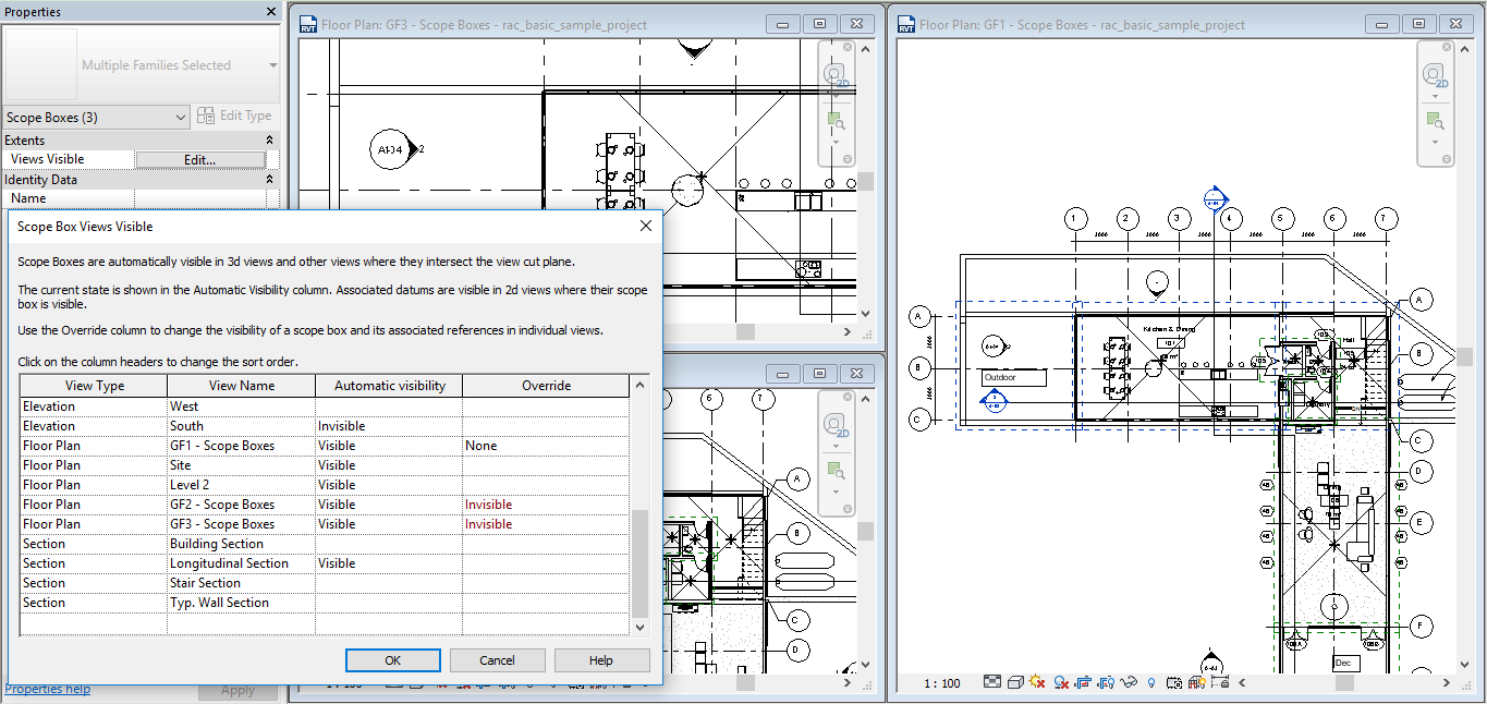 Revit Recess: Scope Box Visibility Control