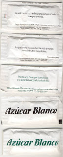 Memoria de Papel: Sobres de Azúcar - Frases