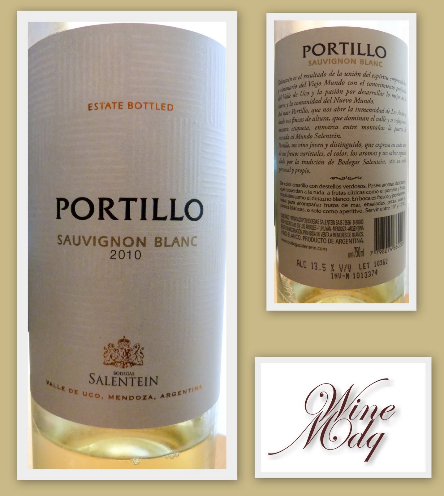Wine MDQ: Portillo, Sauvignon Blanc 2010