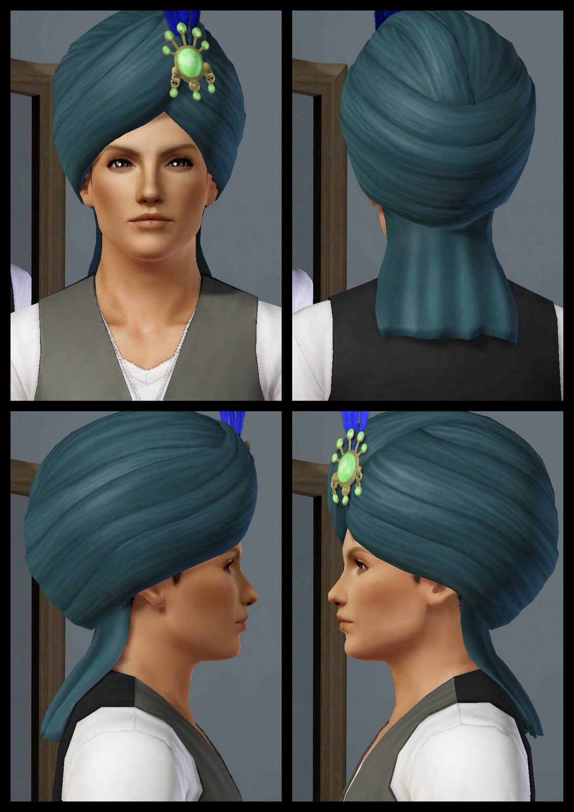 The Sims 3 Store: Hair Showroom: Fortune Teller's Turban