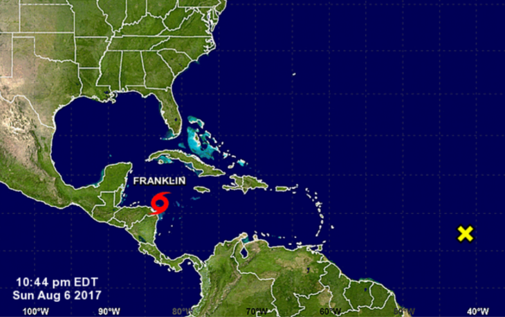 Hurricane Harbor: Tropical Storm Franklin Forms in NW Caribbean. Will ...
