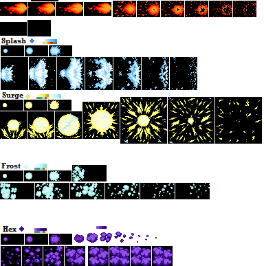 Yotes Games: Finished Level 1 Spell Sprites