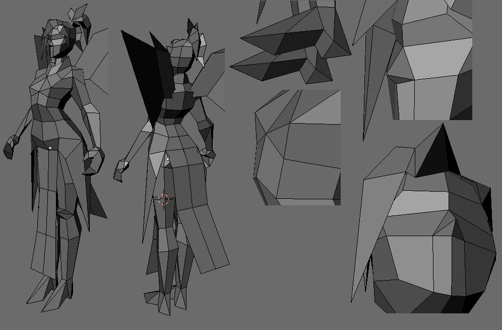 Low polygon Mercy (OVERWATCH) - Works in Progress - Blender Artists ...