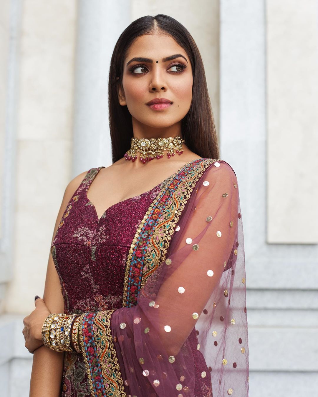 Actress Malavika Mohanan At Master Movie Pre Photoshoot