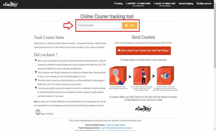How to track the shipment