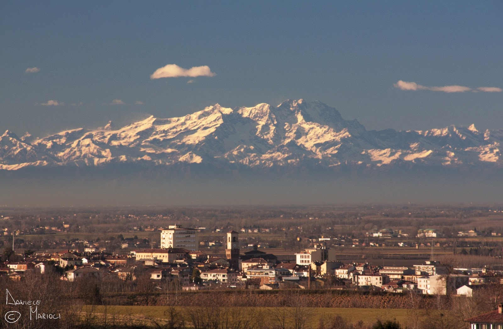Il Monte rosa dall'Oltrepò