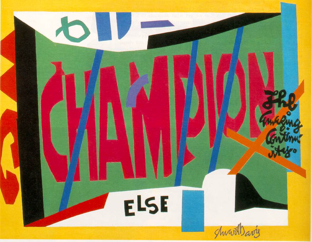 Hugh Marwood: Art, Word And Image: Stuart Davis & Jacques Villegle