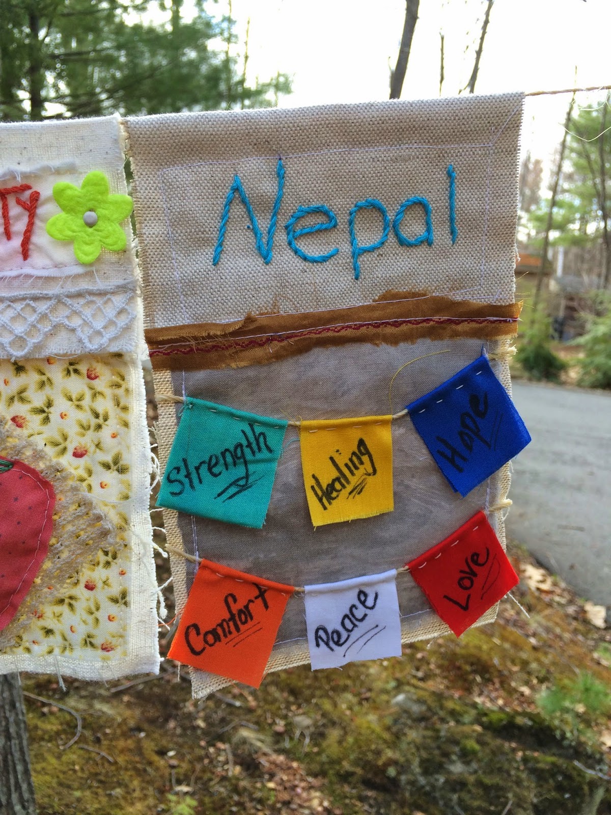 The Prayer Flag Project: Flag Friday - Embroidery