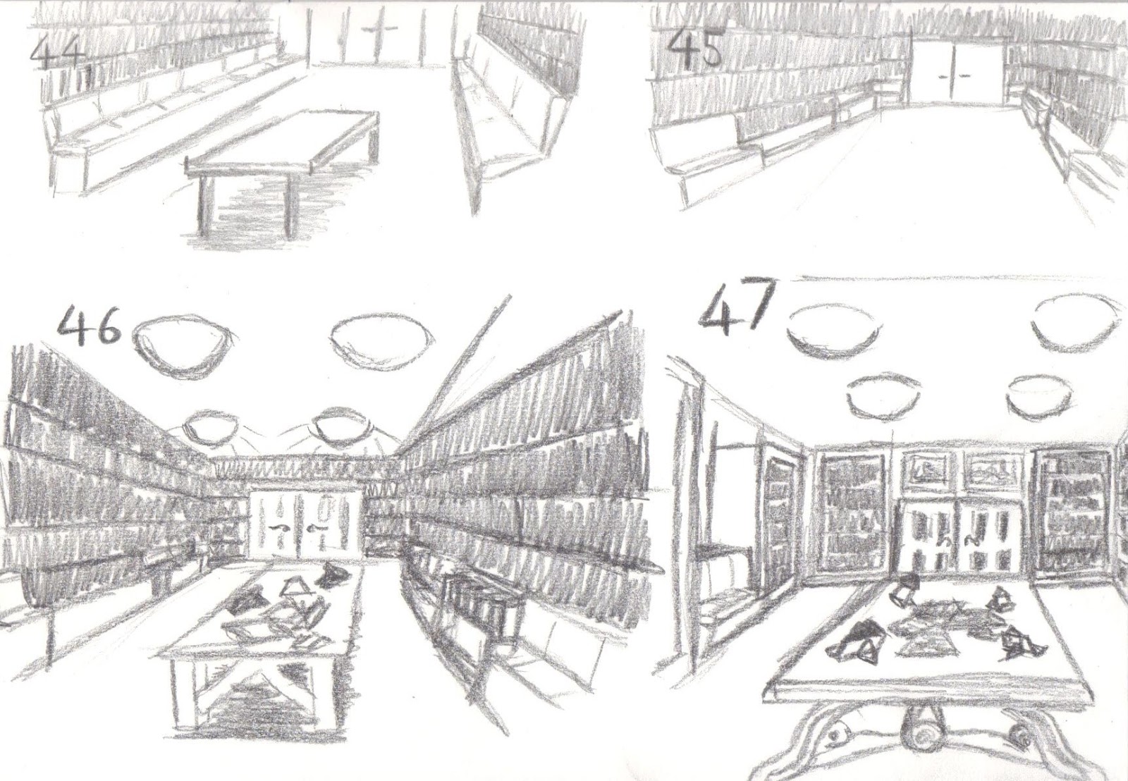 Jebb Bobbett - BA (Hons) CG Arts & Animation: Thumbnail Sketches - 44-62