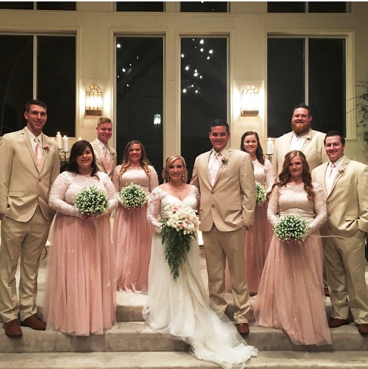 Walnut Creek Chapel: Kayla Coker and Clayton Todd Frizzell Ivory/Gold ...