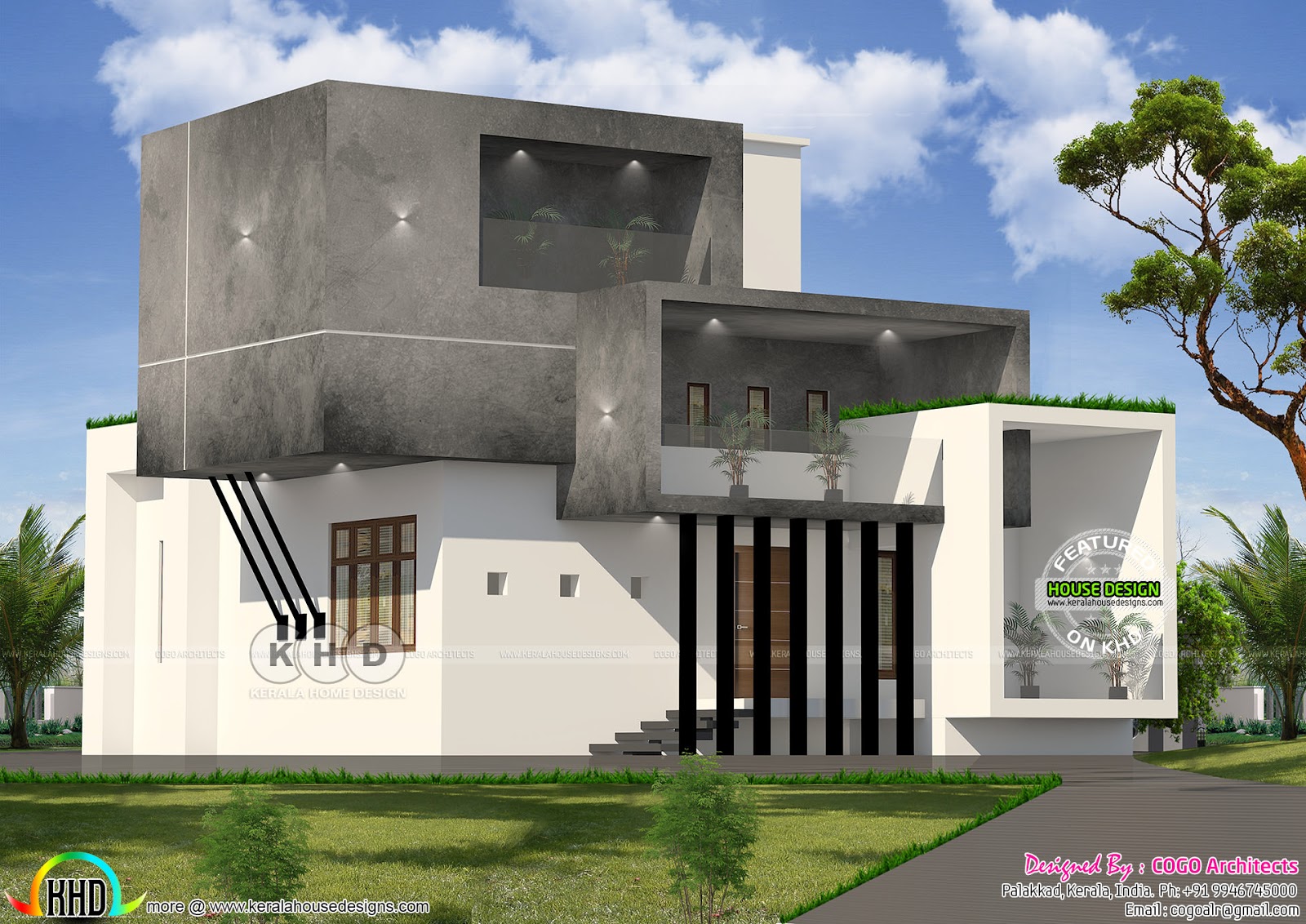 Box concept house design - Kerala Home Design and Floor Plans - 9K ...