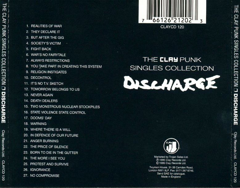 hardcore punk: Discharge - The Clay Punk Singles Collection (1995)