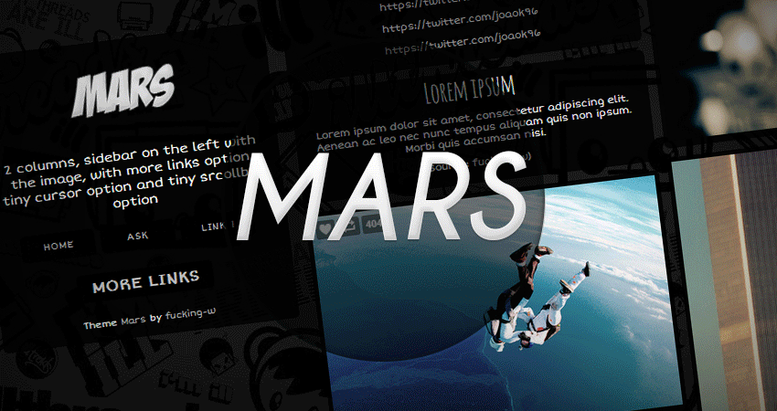 MARS THEME | FW-THEMES | TUMBLR THEMES