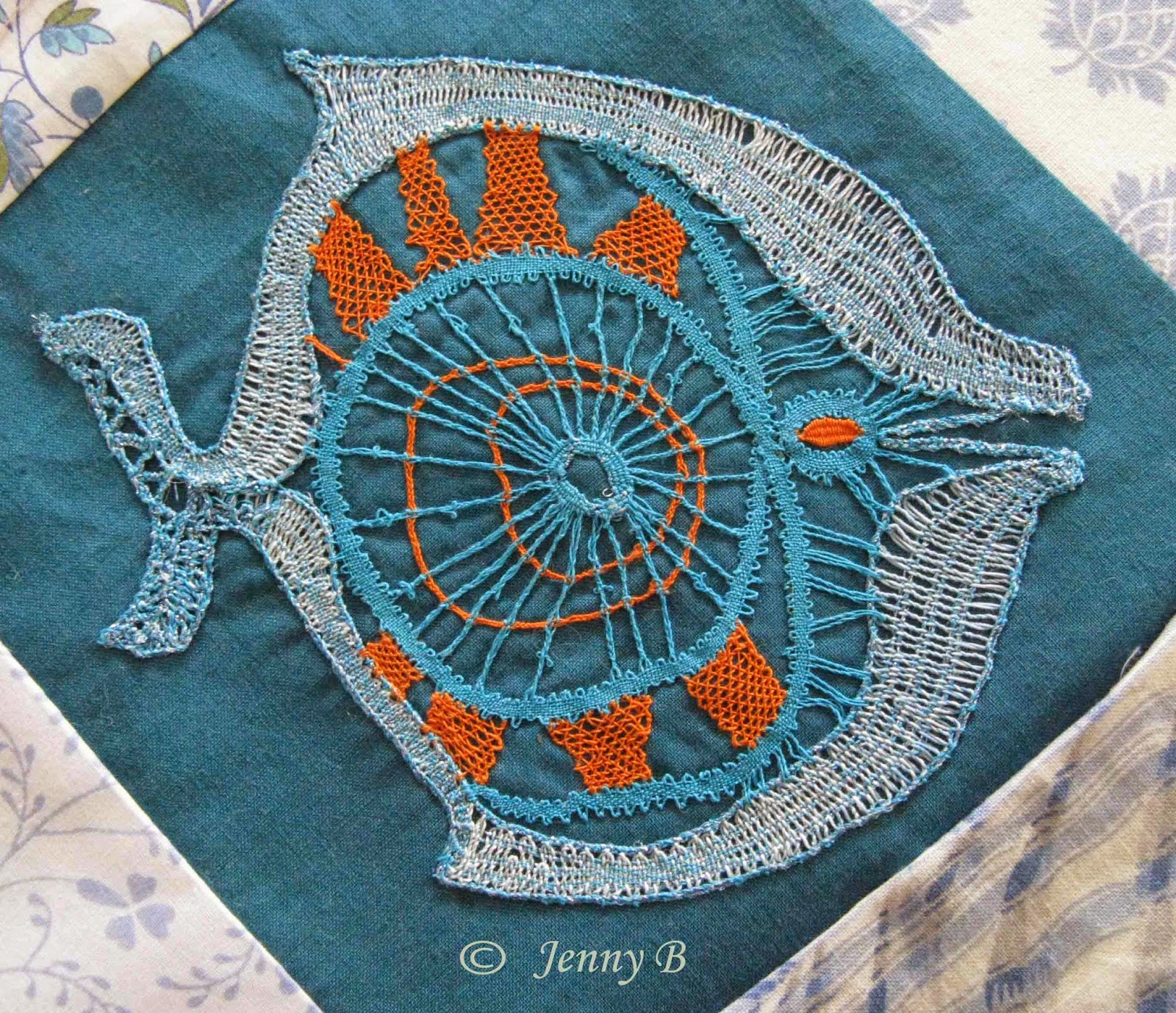 Jenny's Australian Needleart Journey: Lace Fish Finally Finished!