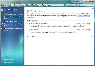 ITQ: Power saving options For windows 7