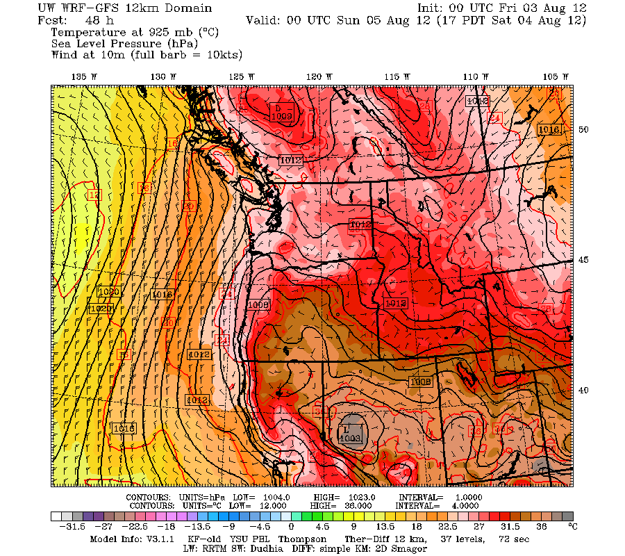 Cliff Mass Weather Blog: Heat Waves and the Thermal Trough