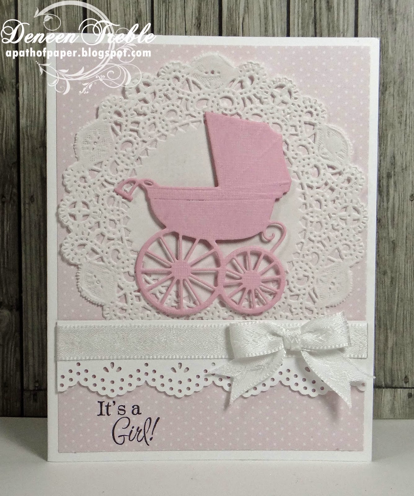 A Path of Paper: Cuttlebug Mania Baby Card