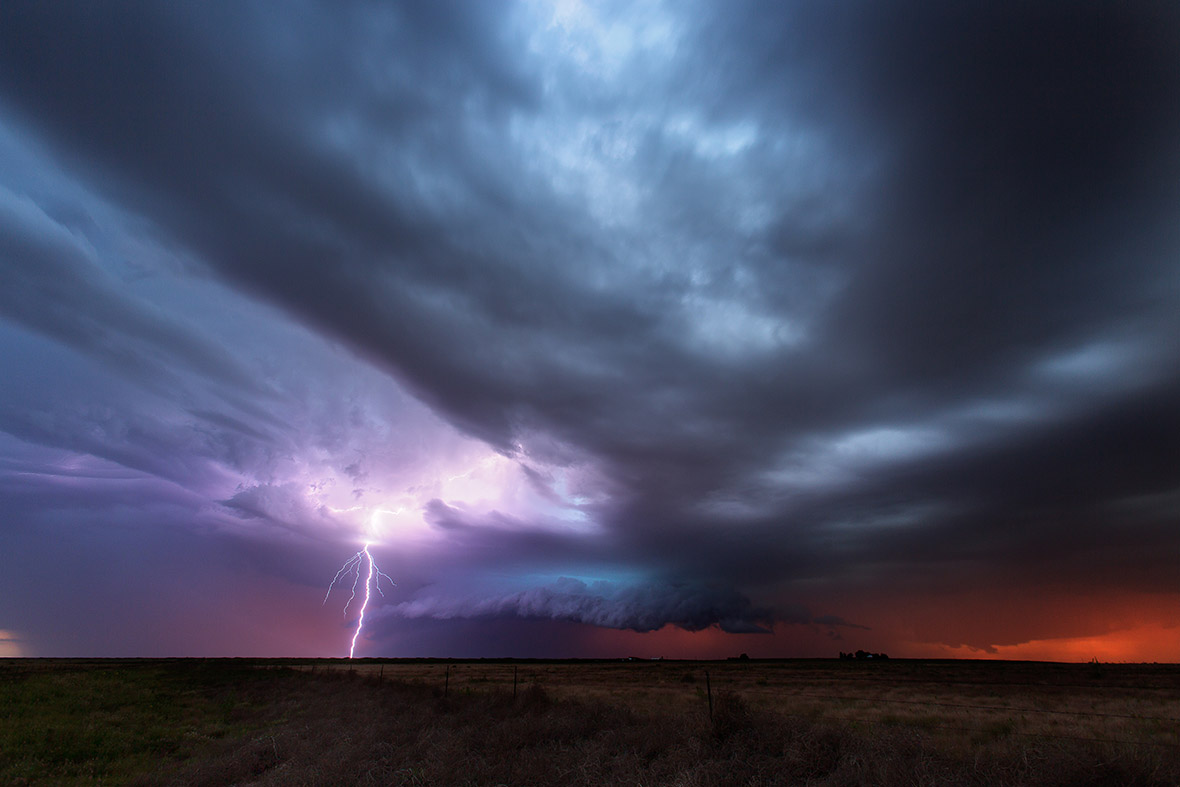 Supercell and Lightning over Texas | Earth Blog