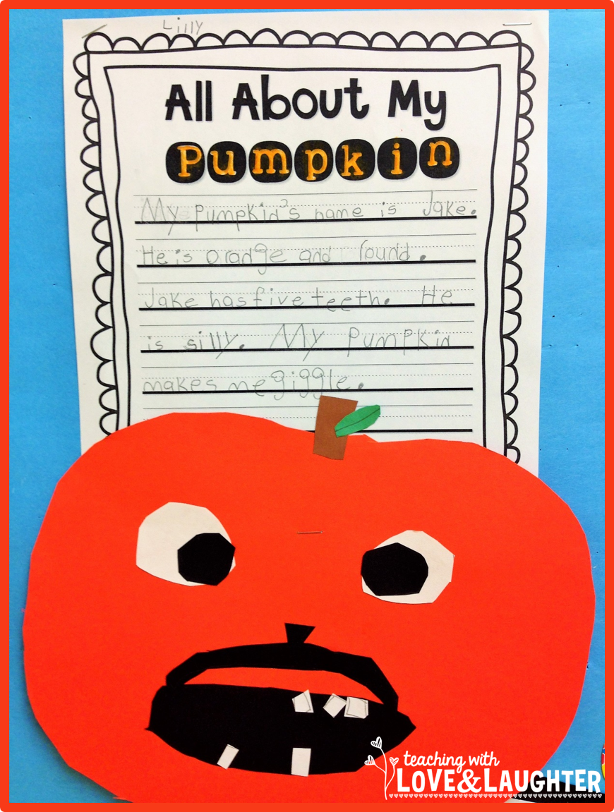 Teaching With Love and Laughter: Pumpkin Writing Bulletin Board