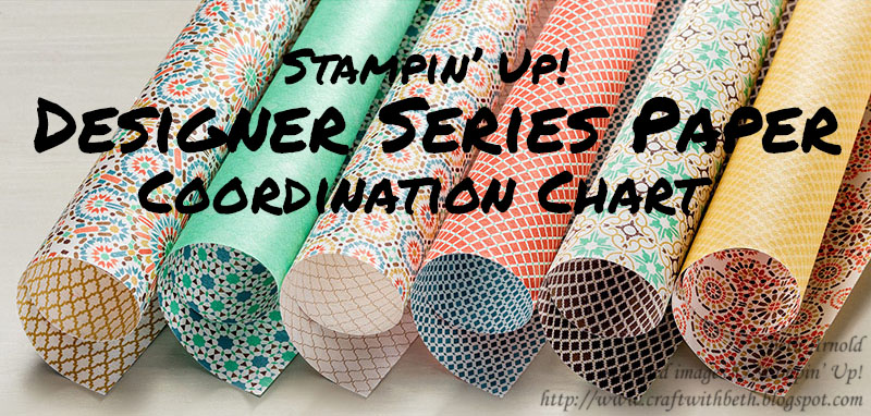 Craft with Beth: Updated: Designer Series Paper Coordination Chart