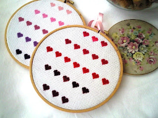 vintage time: Tablouri gherghef/cusute manual