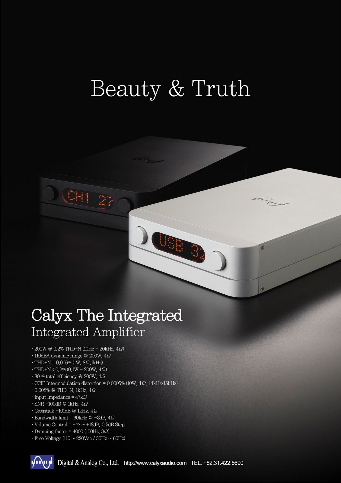Audio Basic: Latest from Calyx, CTI Integrated Amplifier has arrived