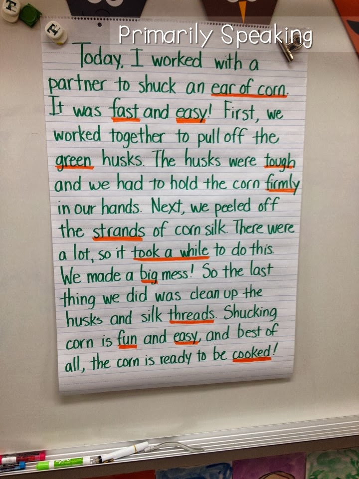 Corn-tastic Writing | Primarily Speaking