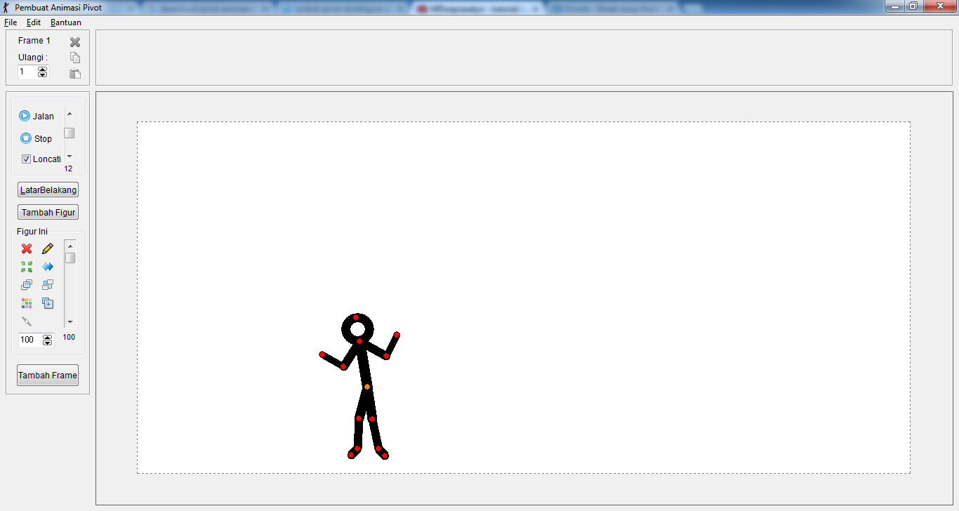 CARA MEMBUAT ANIMASI PADA PIVOT STICKFIGURE ANIMATOR