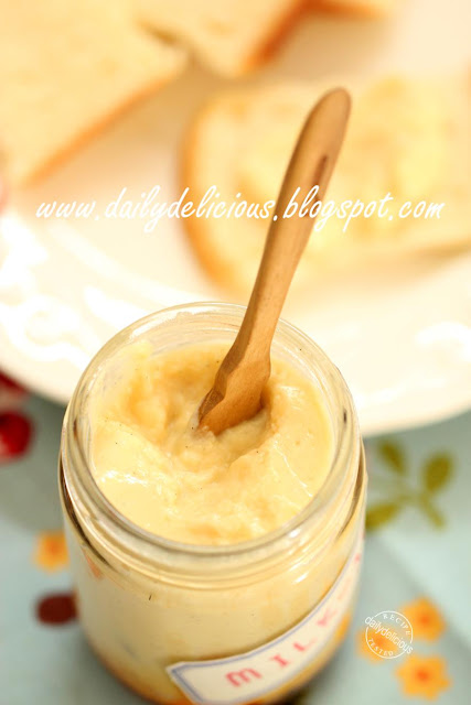 dailydelicious thai: Pudding Milk Jam: Delicious bread's companion.