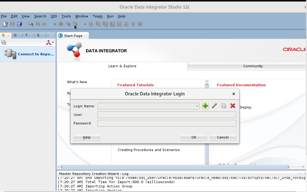 Exploits in Hyperion: Initializing the Master repository, creating a ...