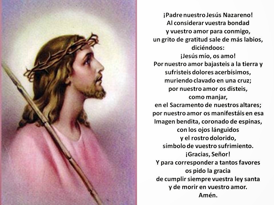 ORACIÓN A JESÚS NAZARENO
