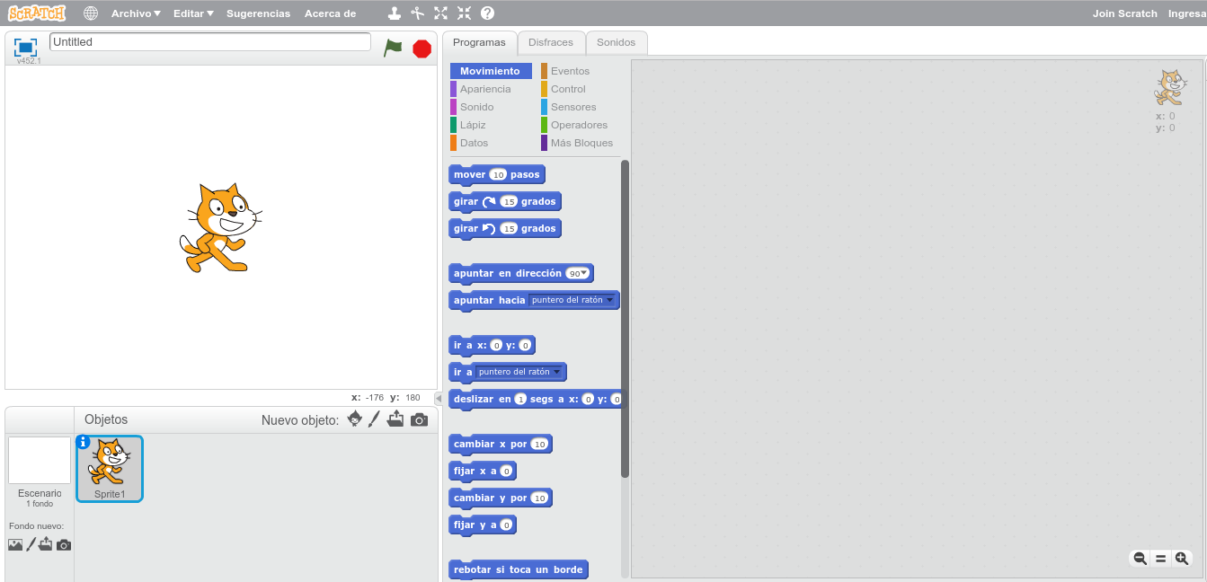 Clarin Digital 56: Scratch - Tutorial 2: El entorno de la aplicación