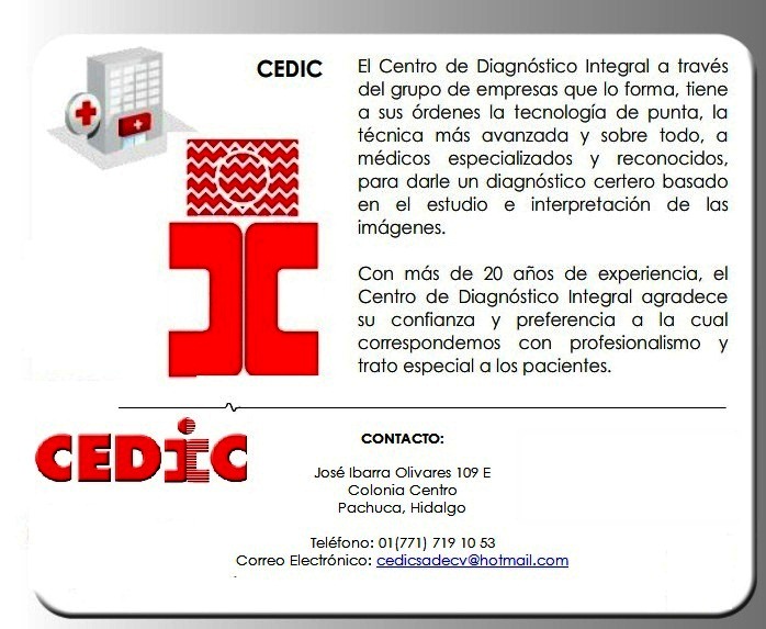 TOMOGRAFIA PACHUCA: CEDIC