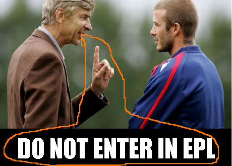 David Beckham funny meme about EPL