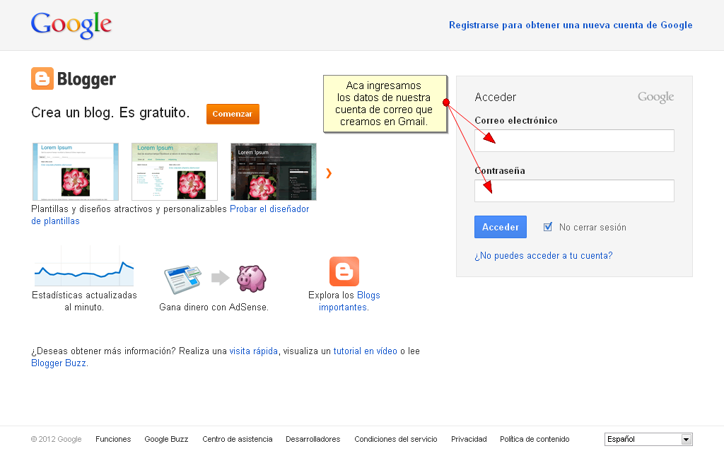 SuárezWebs: Crear una página web en BLOGGER
