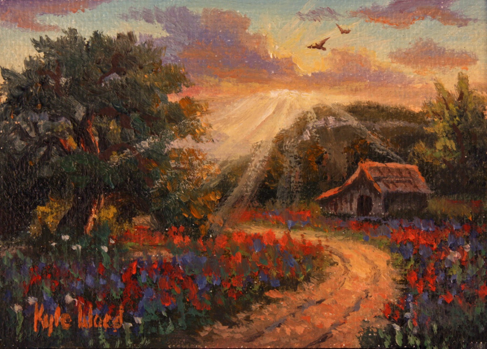 Kyle Wood Fine Art Blog: "Hill Country Evening" by Kyle Wood