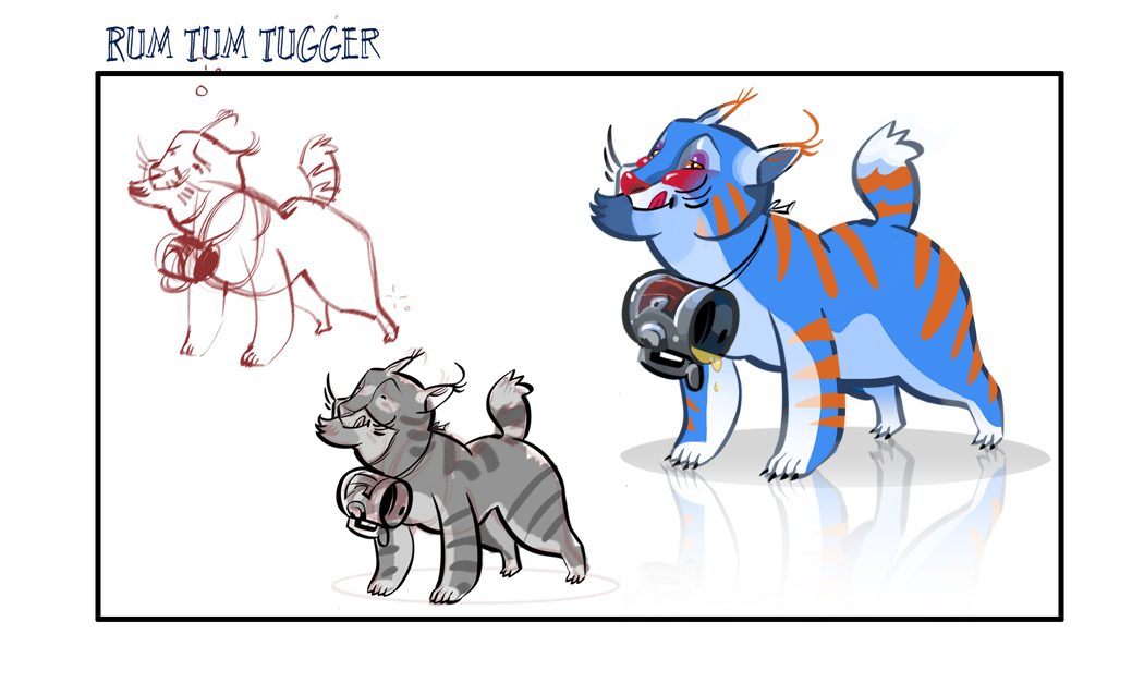 Rick Lacy: Drawing Lance: Concept Art: Rum Tum Tugger