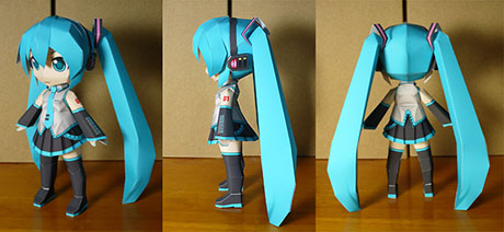 Chibi Hatsune Miku Papercraft | Paperized Crafts