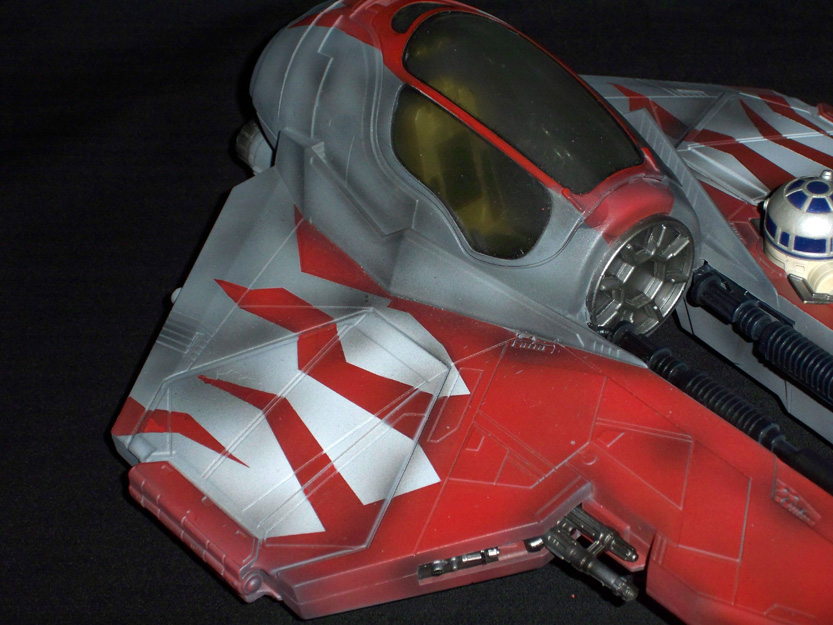 R.K. Designs Studio: Hasbro Jedi Starfighter (Hot Rod Scheme)