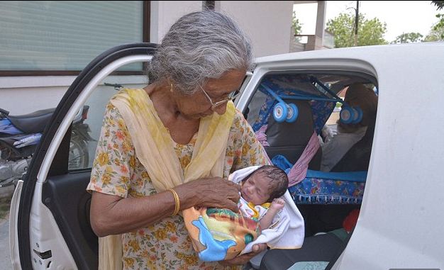 Oldest woman in the world to have a baby at 72 after fertility treatment!